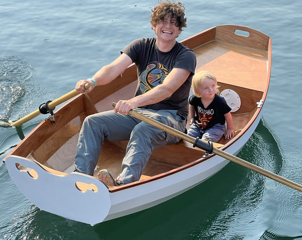 Wooden Oxford Wherry Rowboat Built From Plans - Angus Rowboats