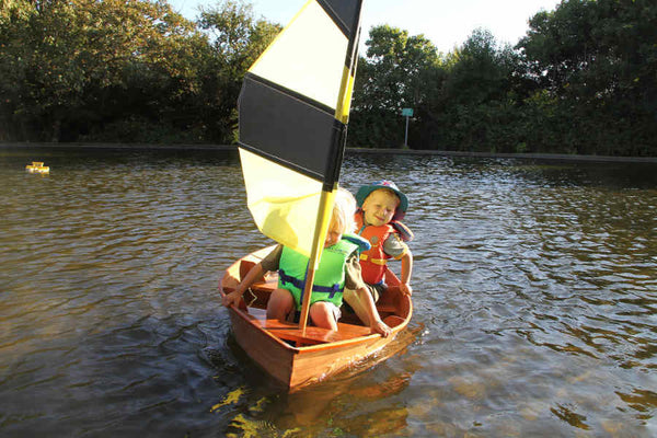 Kid Sail and Motor Boat Full-Sized Plans - Bumblebee - Angus Rowboats