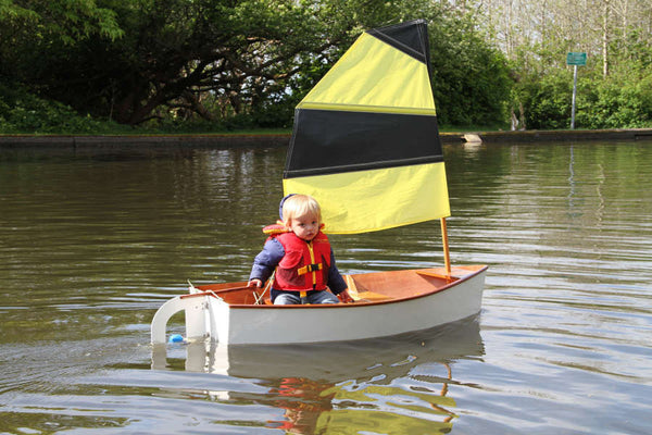Batwing Sail for Kid's Sailboat - Bumblebee Sailboat - Angus Rowboats