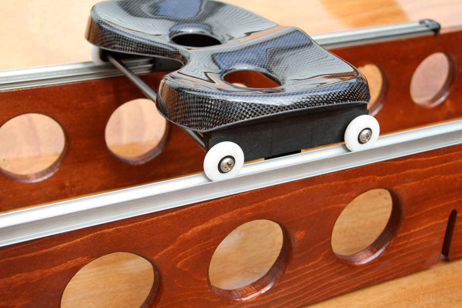 Wooden Sliding Seat and Rigger System Built From Plans -Angus Rowboats